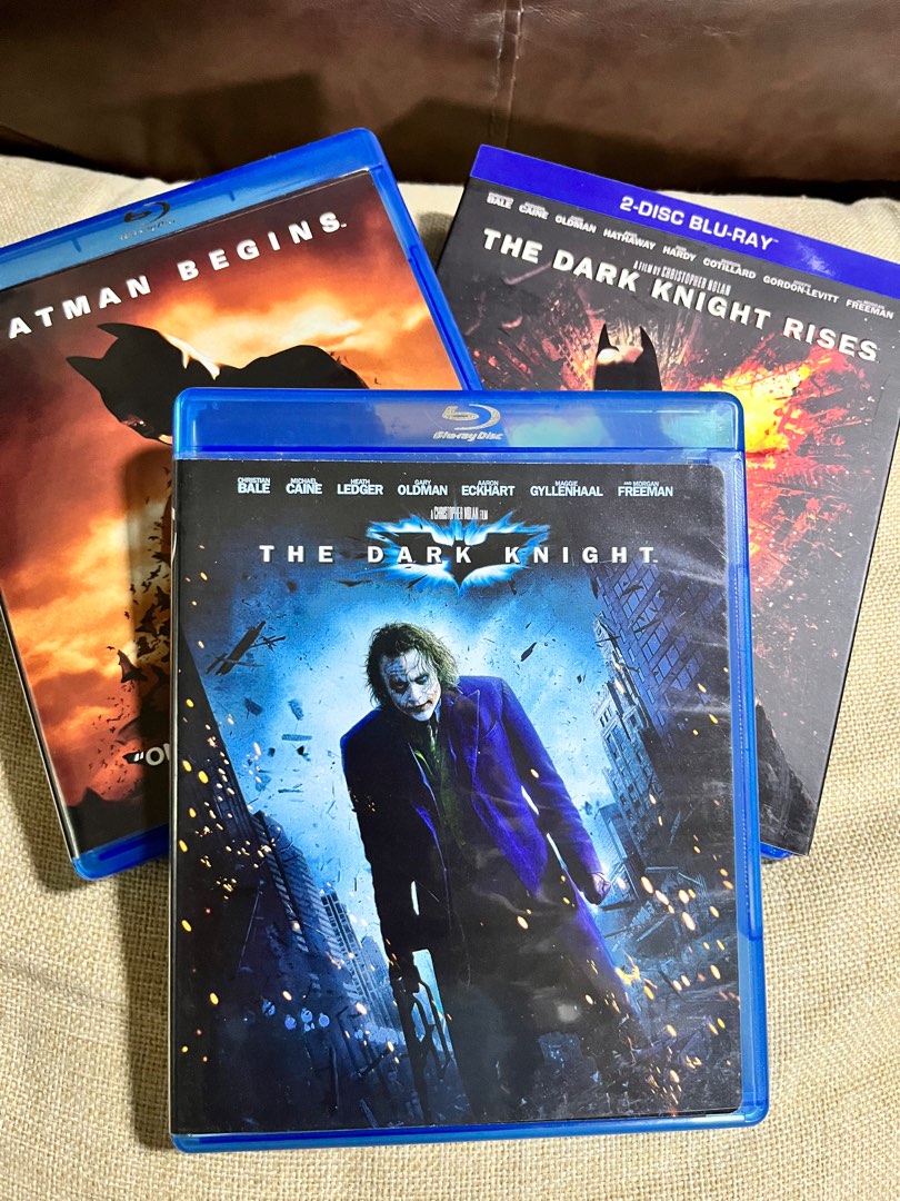 Batman trilogy blu ray - Christopher Nolan version, Hobbies & Toys ...