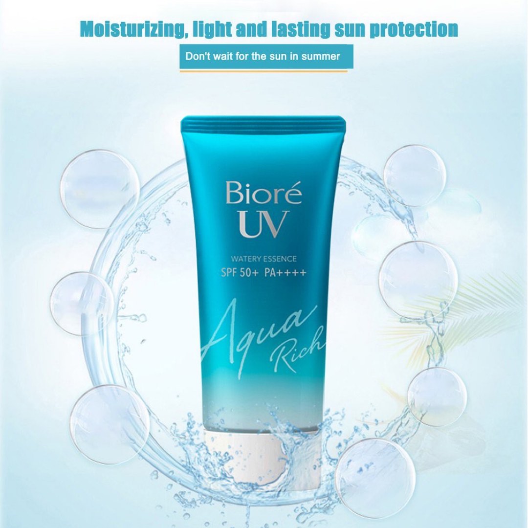 Biore UV Aqua Waterproof Whitening SPF50+ PA++++ Sunblock Sunscreen 50g ...