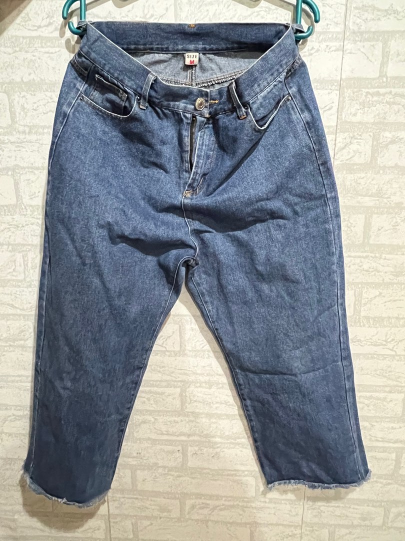 Blue Highwaist Maong Jeans Womens Fashion Bottoms Jeans On Carousell