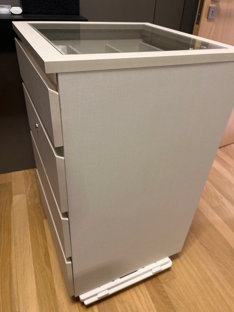 Brand new with glass top drawer, Furniture & Home Living, Furniture ...
