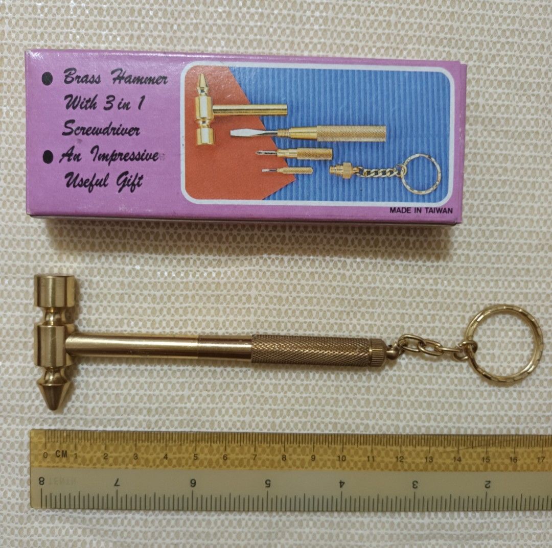 Brass Hammer with 3 in 1 Screwdriver, Hobbies & Toys, Memorabilia ...