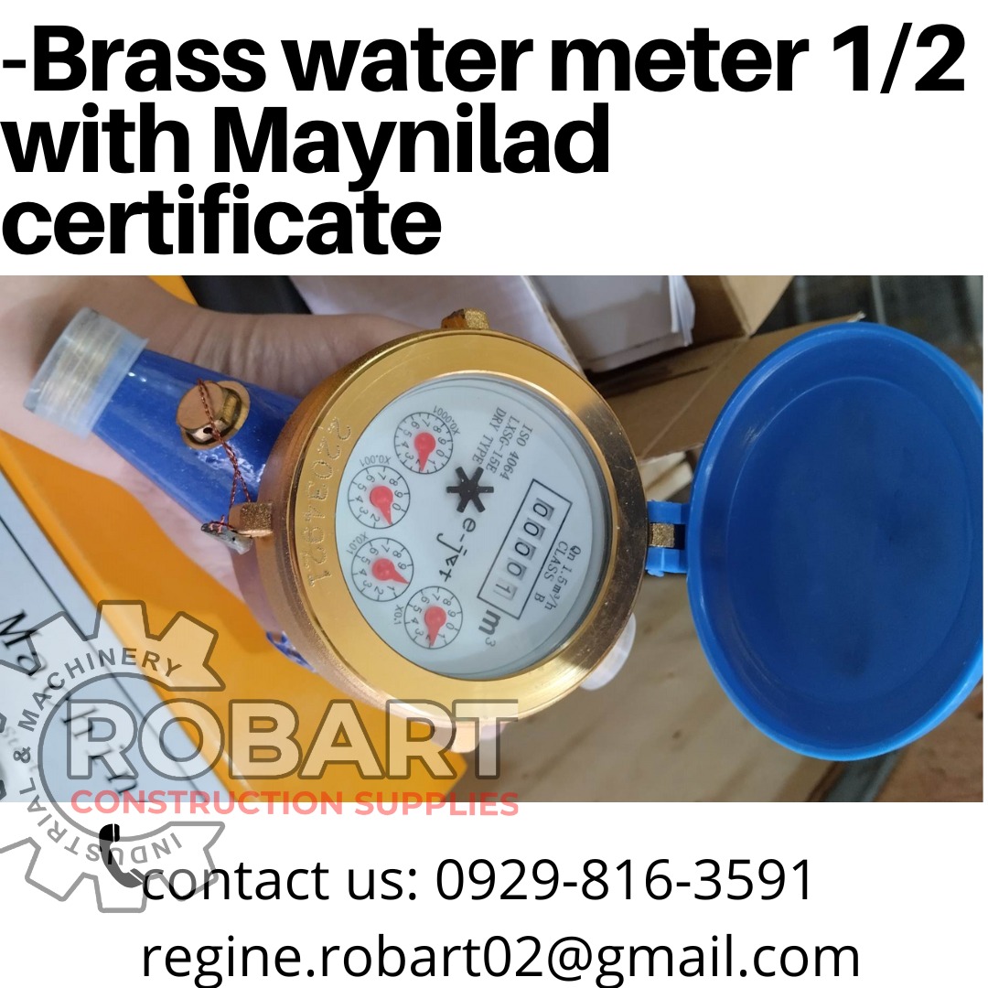 -Brass water meter 1/2 with Maynilad certificate, Commercial ...