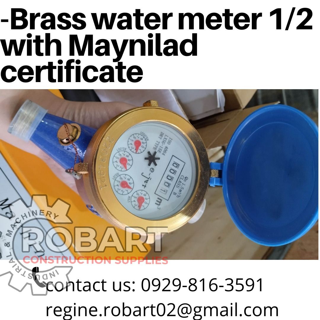 -Brass water meter 1/2 with Maynilad certificate, Commercial ...