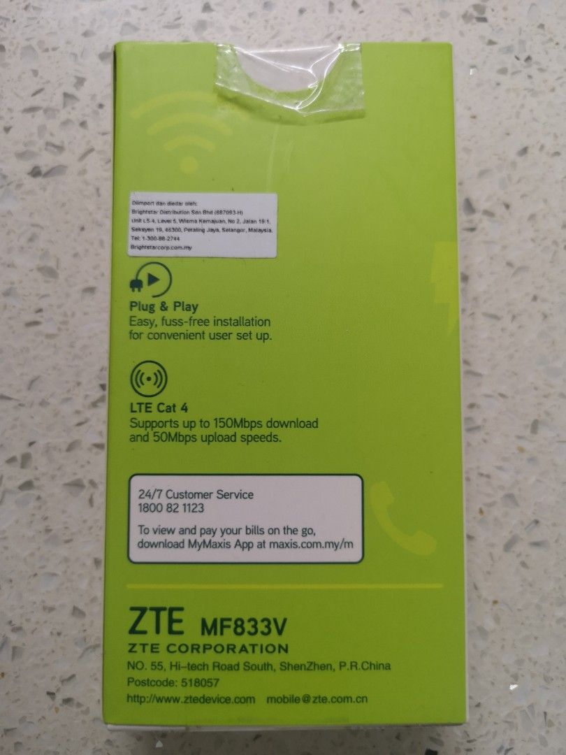 Broadband zte MF833V, Computers & Tech, Parts & Accessories, Networking ...