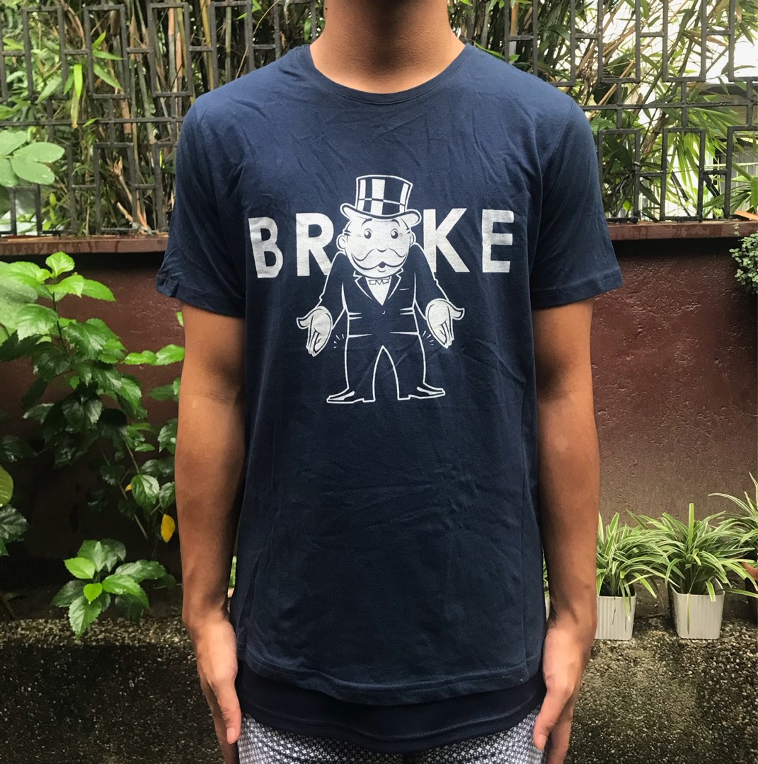 Monopoly Broke Pocket Tee, Men's Fashion, Tops & Sets, Tshirts & Polo ...