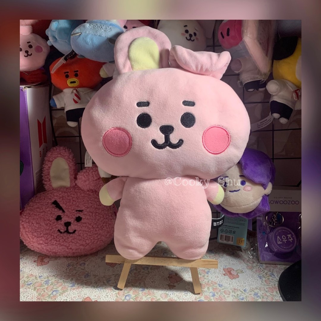 BT21 baby Cooky Flat cushion, Hobbies & Toys, Memorabilia ...