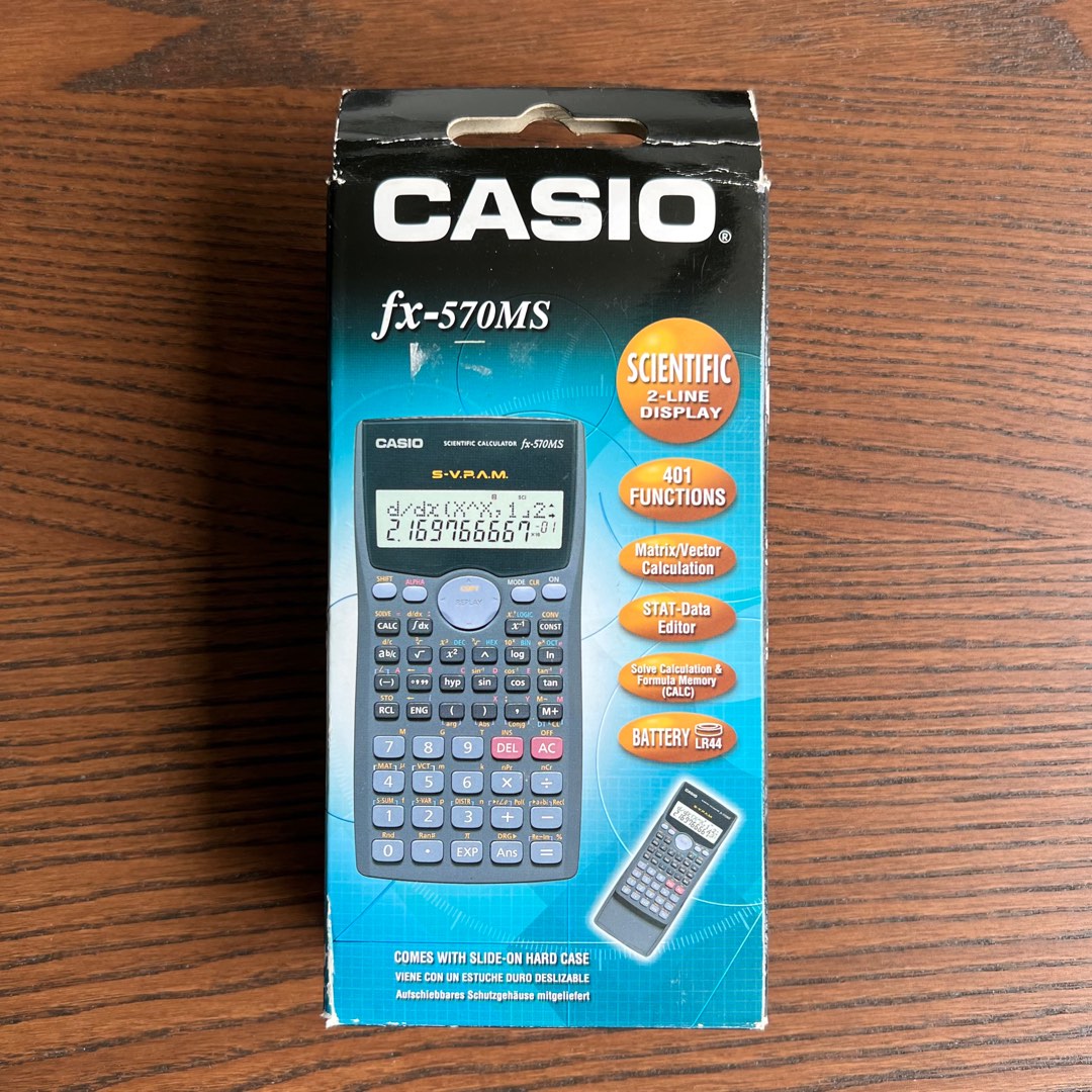 Casio fx-570MS Scientific Calculator, Hobbies & Toys, Stationery ...