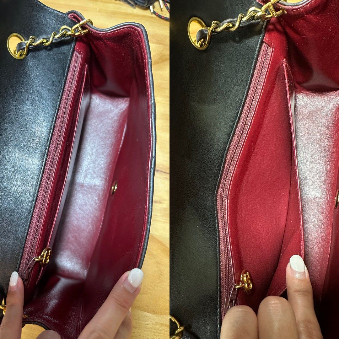 Chanel Diana in Black lambskin with 24K gold hardware (Full Box Set ...
