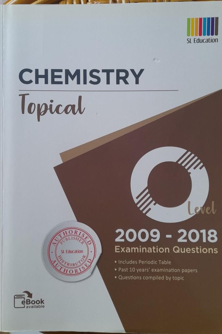Chemistry O level topical series 2009-2018, Hobbies & Toys, Books ...