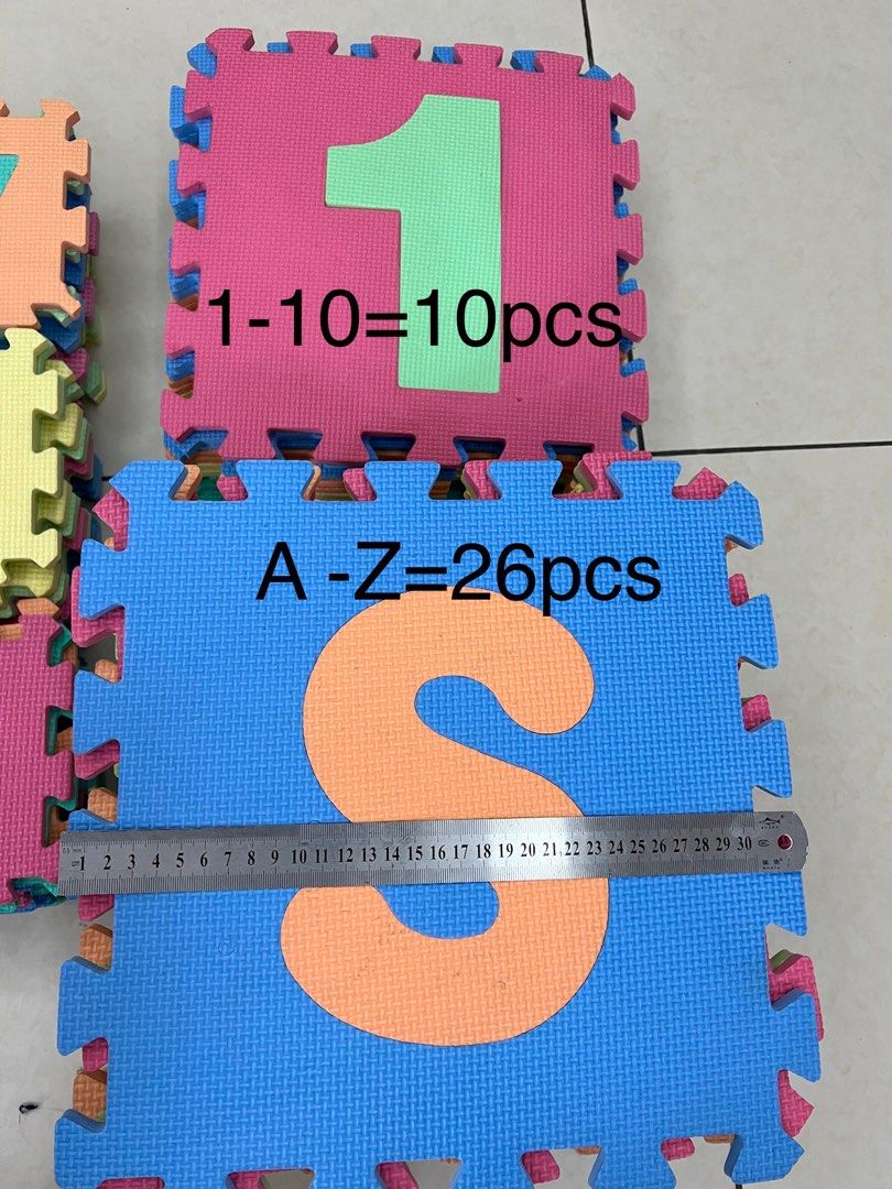 Children ABC and number Floor mat, Babies & Kids, Baby Nursery & Kids ...