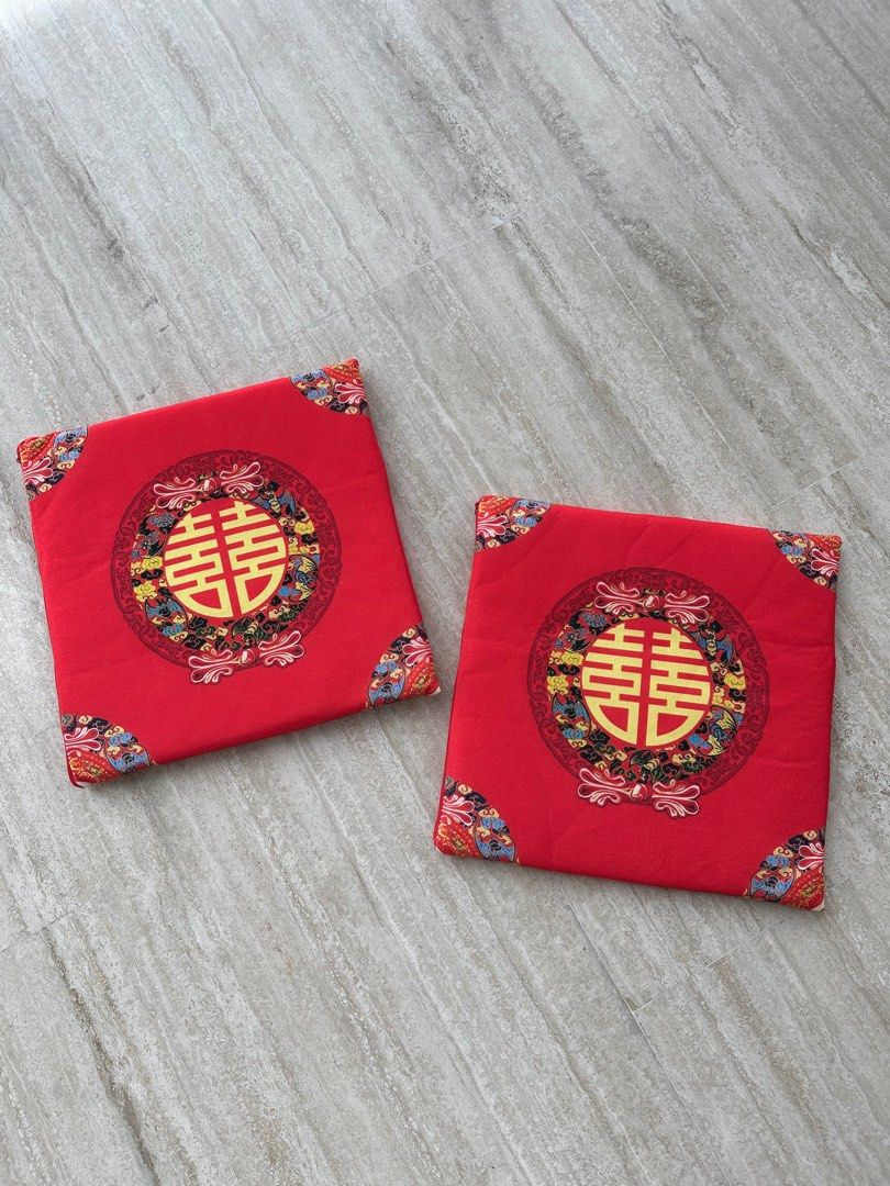 Chinese wedding kneeling pads, Everything Else on Carousell