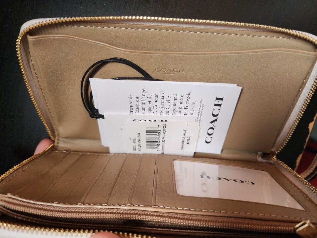 Coach Dempsey Large Phone Wallet In Signature Jacquard With Stripe And ...