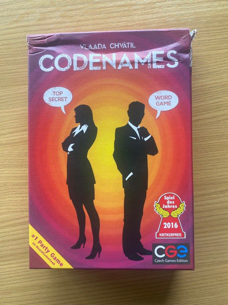 Codenames Board Game, Hobbies & Toys, Toys & Games on Carousell