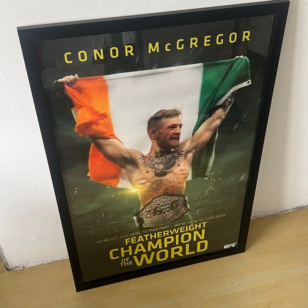 Conor McGregor UFC poster frame , Furniture & Home Living, Home Decor ...
