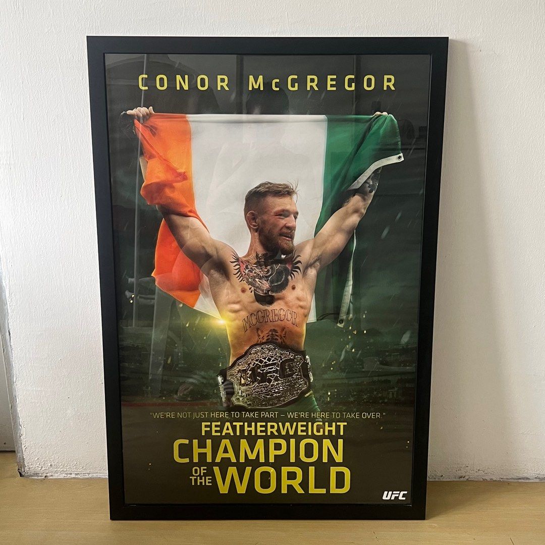 Conor McGregor UFC poster frame , Furniture & Home Living, Home Decor ...
