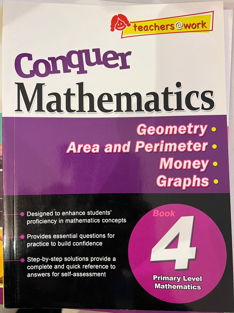 Conquer Mathematics Geometry | Area & Perimeter | Money | Graphs - Book ...