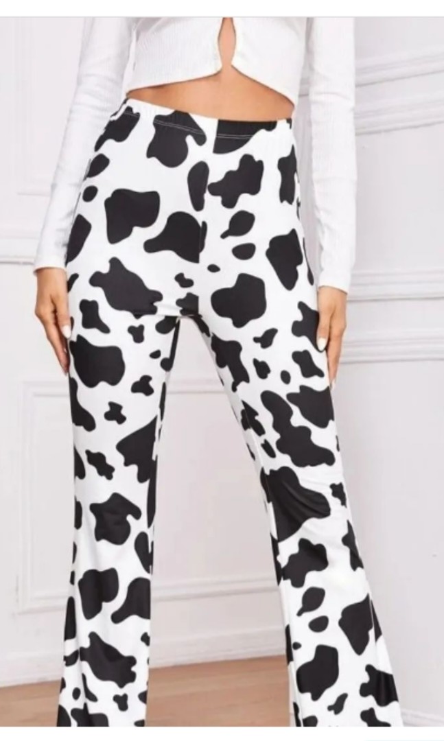 Cow Print Pants Womens Fashion Bottoms Jeans And Leggings On Carousell