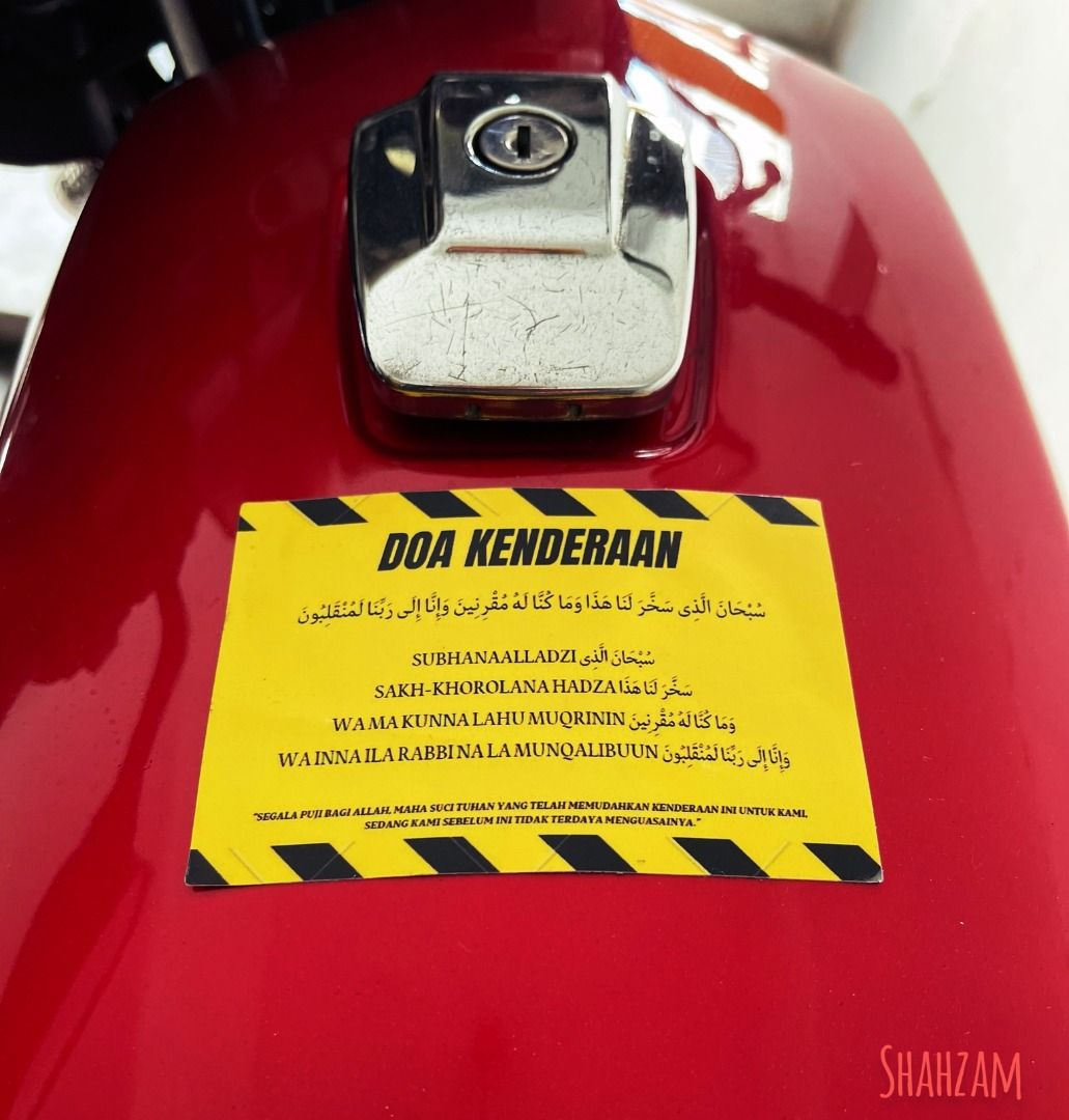 DOA KENDERAAN / PRAYER BEFORE BOARDING VEHICLE, Motorcycles, Motorcycle ...