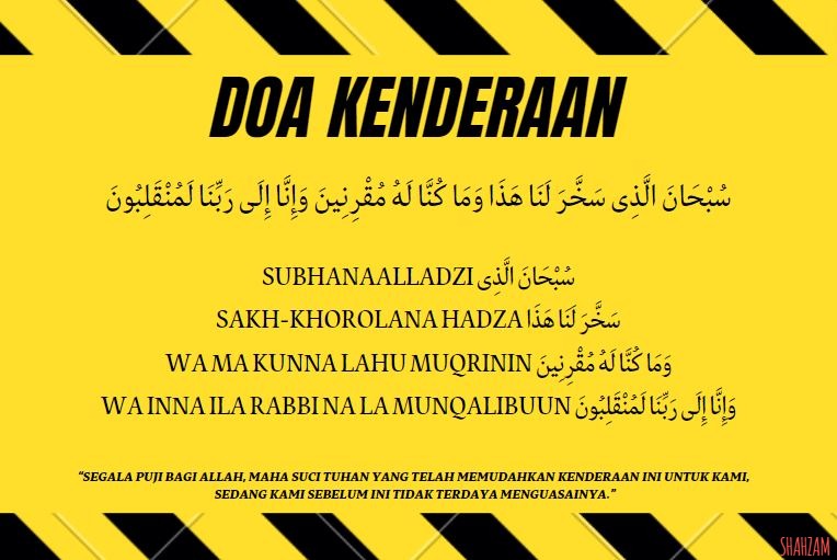 DOA KENDERAAN / PRAYER BEFORE BOARDING VEHICLE, Motorcycles, Motorcycle ...