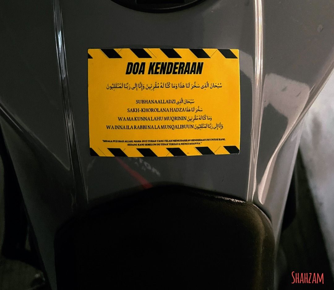 DOA KENDERAAN / PRAYER BEFORE BOARDING VEHICLE, Motorcycles, Motorcycle ...