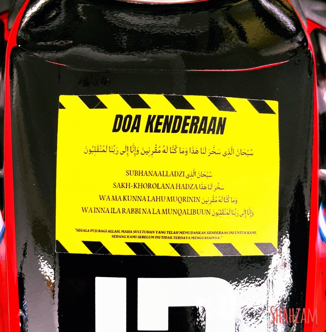 DOA KENDERAAN / PRAYER BEFORE BOARDING VEHICLE, Motorcycles, Motorcycle ...
