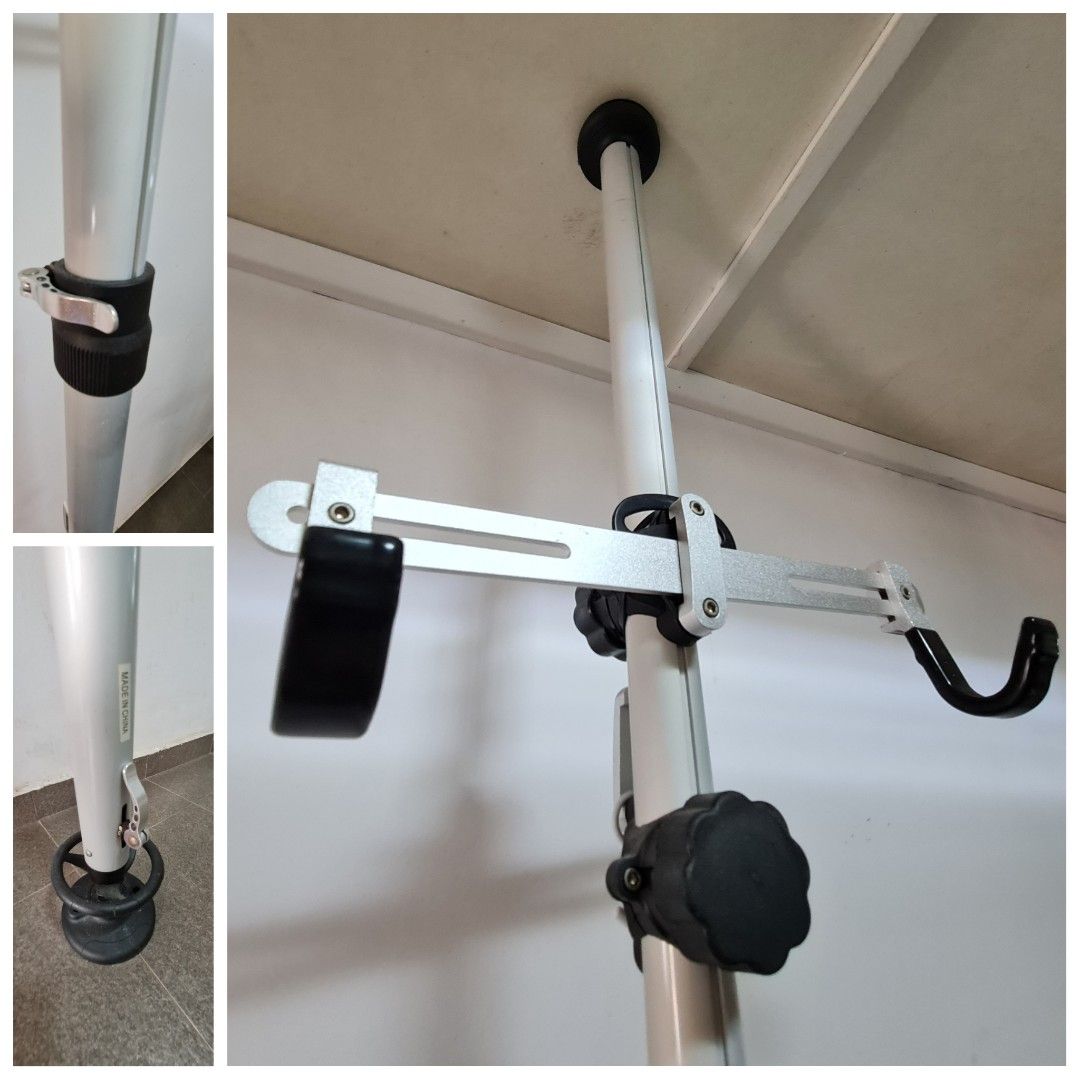 Complete Dual Bicycle Tower Bike Stand Floor to Ceiling, Sports ...