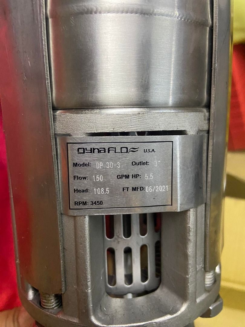 Dynaflo Submersible Pump, Commercial & Industrial, Industrial Equipment ...