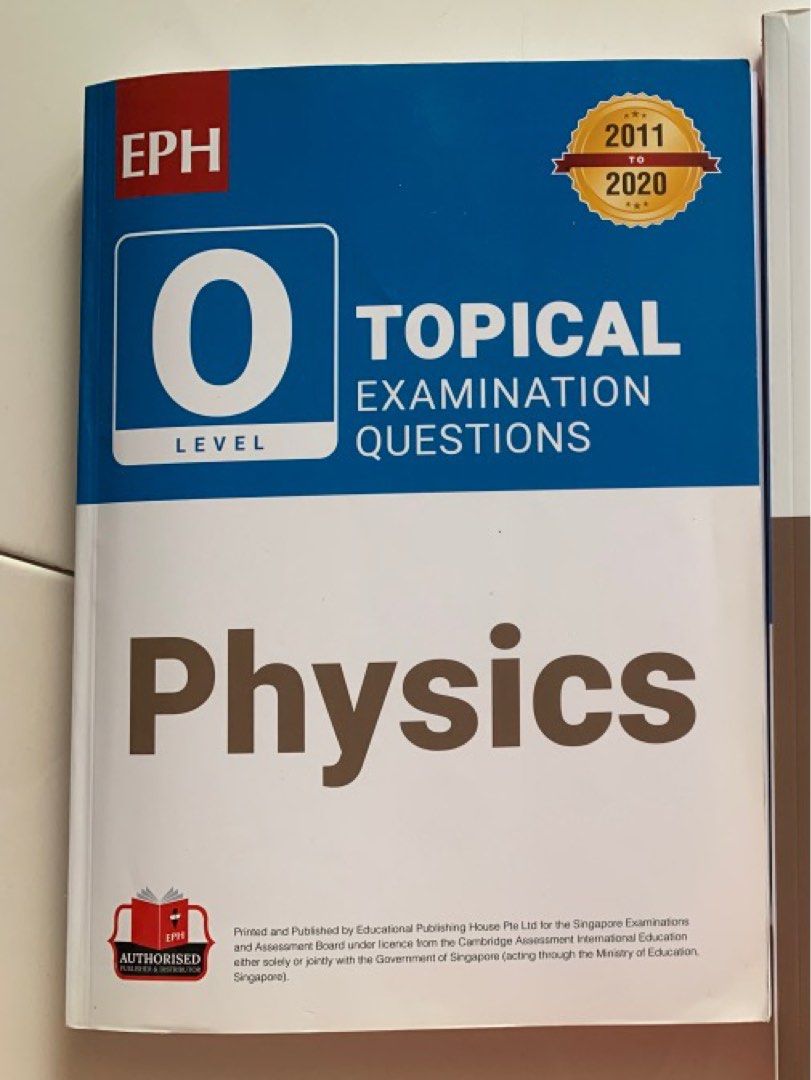 EPH O level topical pure physics TYS (2011-2020) answer booklet included, Hobbies & Toys, Books ...