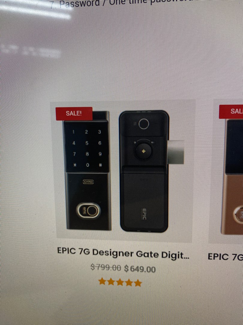 Epic 7G door lock, Furniture & Home Living, Security & Locks, Locks ...