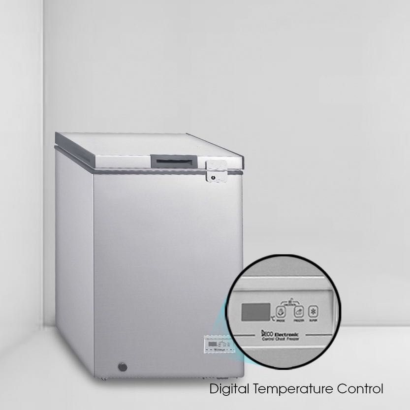 EuropAce 100L Compressor Chest Freezer with Digital Temp Control - EFZ ...