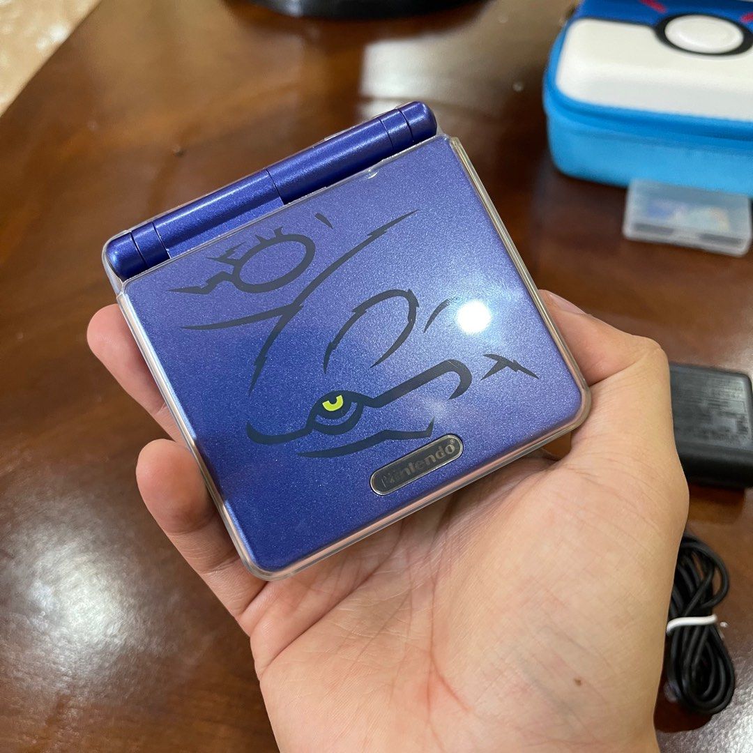 Gameboy Advance SP IPS Screen with Pokemon Emerald, Video Gaming, Video ...