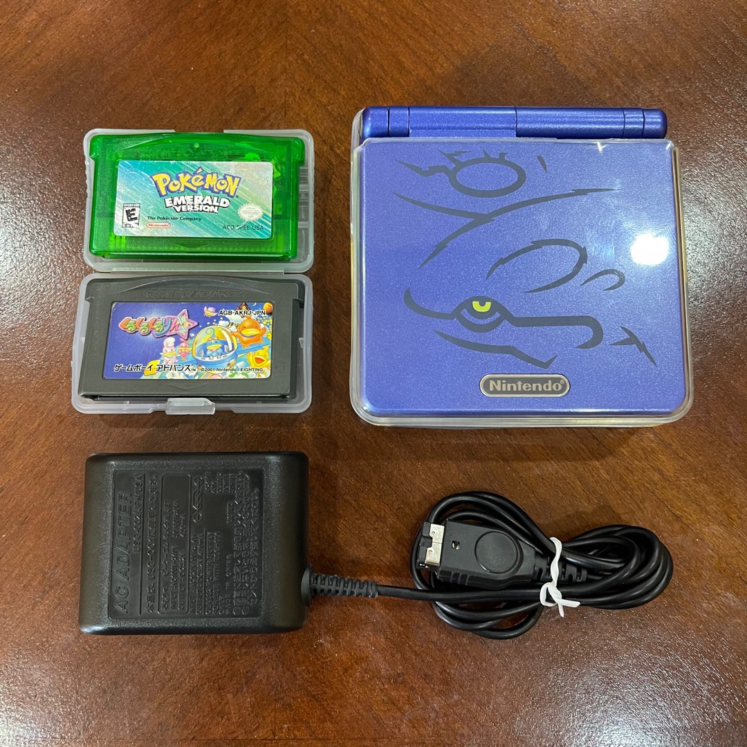 Gameboy Advance SP IPS Screen with Pokemon Emerald, Video Gaming, Video ...