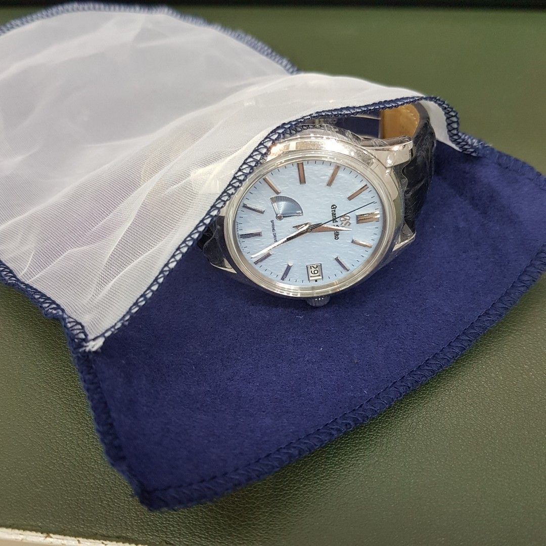 Grand Seiko Cloth Pouch Blue, Men's Fashion, Watches & Accessories ...