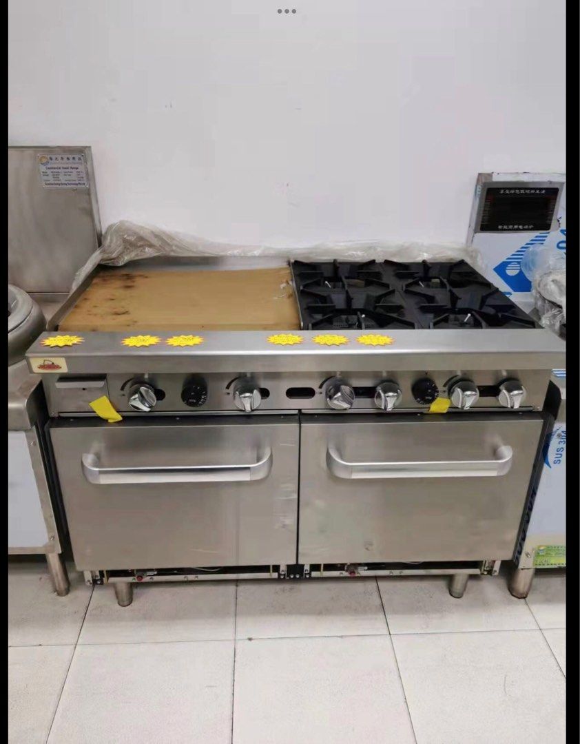 Griddles(610mm)+4 burner stove with Oven, TV & Home Appliances, Kitchen ...