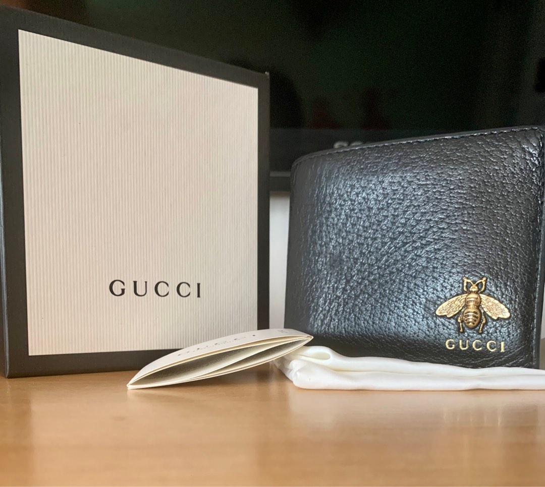 Gucci Bee bifold wallet, Men's Fashion, Watches & Accessories, Wallets ...