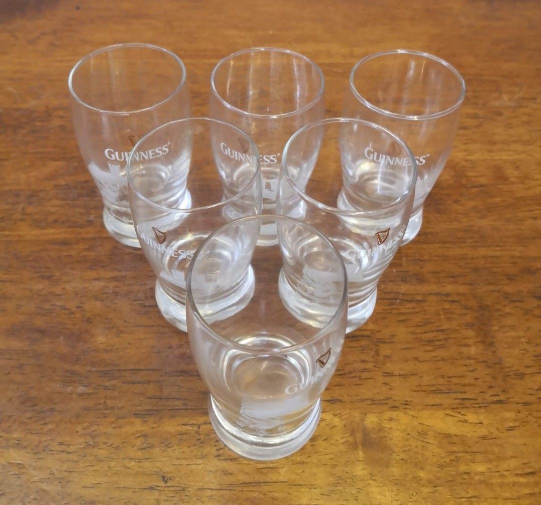 Guinness small glass cup 6, Hobbies & Toys, Collectibles & Memorabilia ...