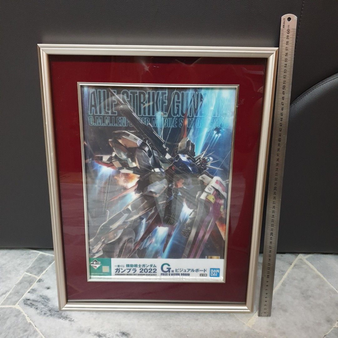 Very Rare GUNDAM GAT-X105 Poster with Big Alluminium Frame, Hobbies ...