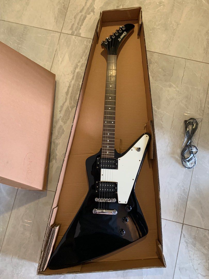 Hamer Slammer Explorer 1 - electric guitar, Hobbies & Toys, Music ...