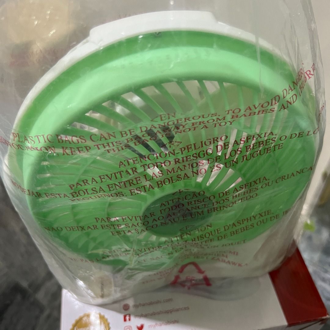 HANABISHI - Cool Fan - HCFHW-7 - 7" BLADE - GREEN - DESK FAN, Furniture ...