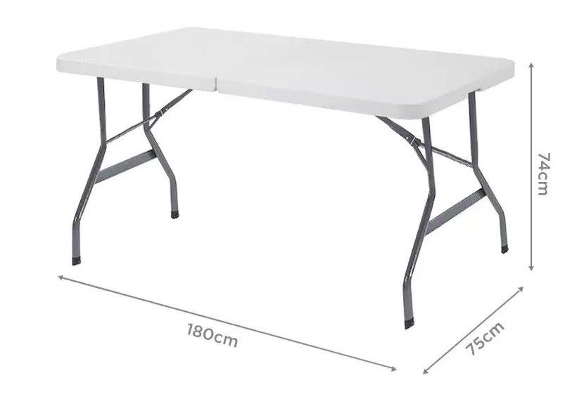 HDPE Folding Table, Furniture & Home Living, Kitchenware & Tableware ...