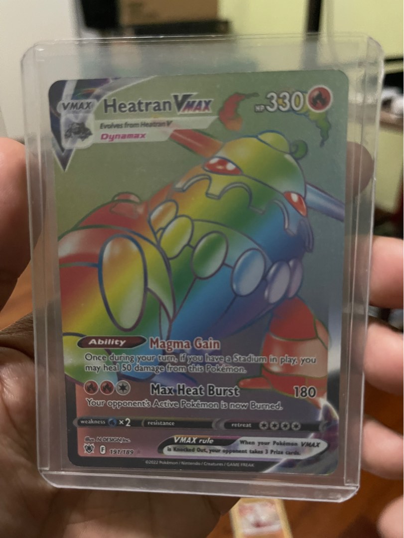 Pokemon cards - Heatran VMax, Hobbies & Toys, Toys & Games on Carousell