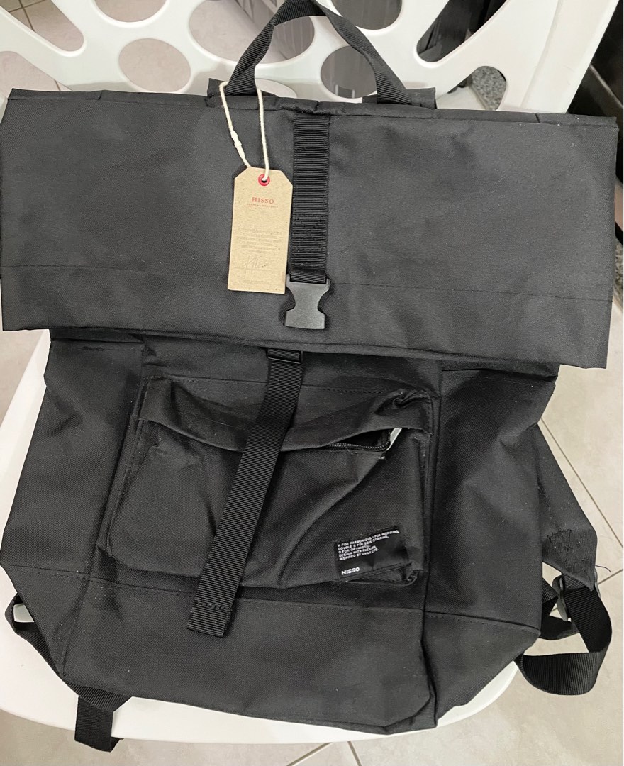 Hisso backpack背囊背包 全新, 男裝, 袋, 背包 - Carousell