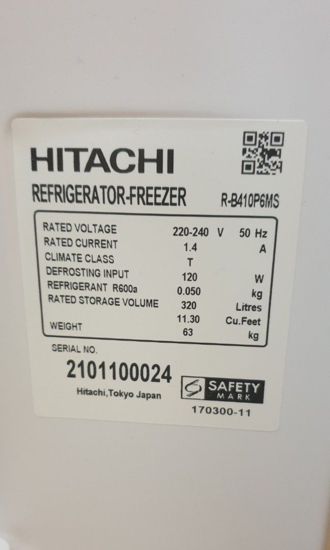 Hitachi Fridge Freezer, TV & Home Appliances, Kitchen Appliances ...