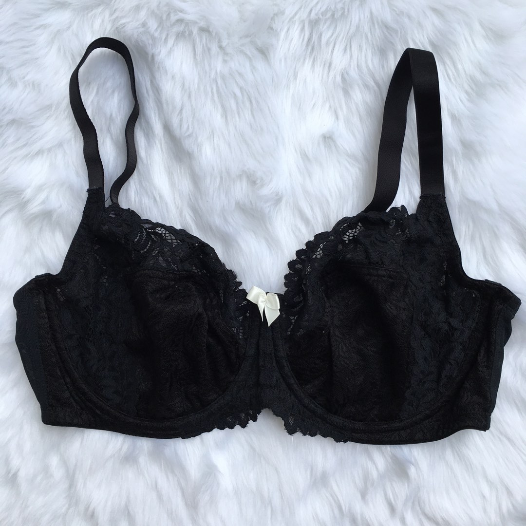 Hop Lun Black Lingerie Underwired Bra - 34E, Women's Fashion, Undergarments & Loungewear on ...