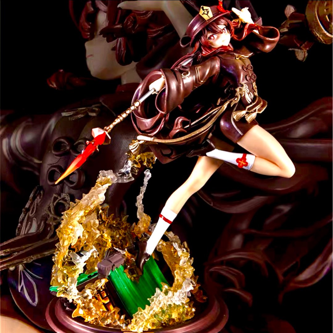 Hu Tao 1/7 Figurine Figure| Genshin Impact Hu Tao battle form fighting ...