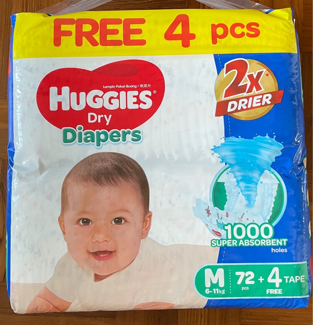 Huggies dry, Babies & Kids, Bathing & Changing, Diapers & Baby Wipes on ...
