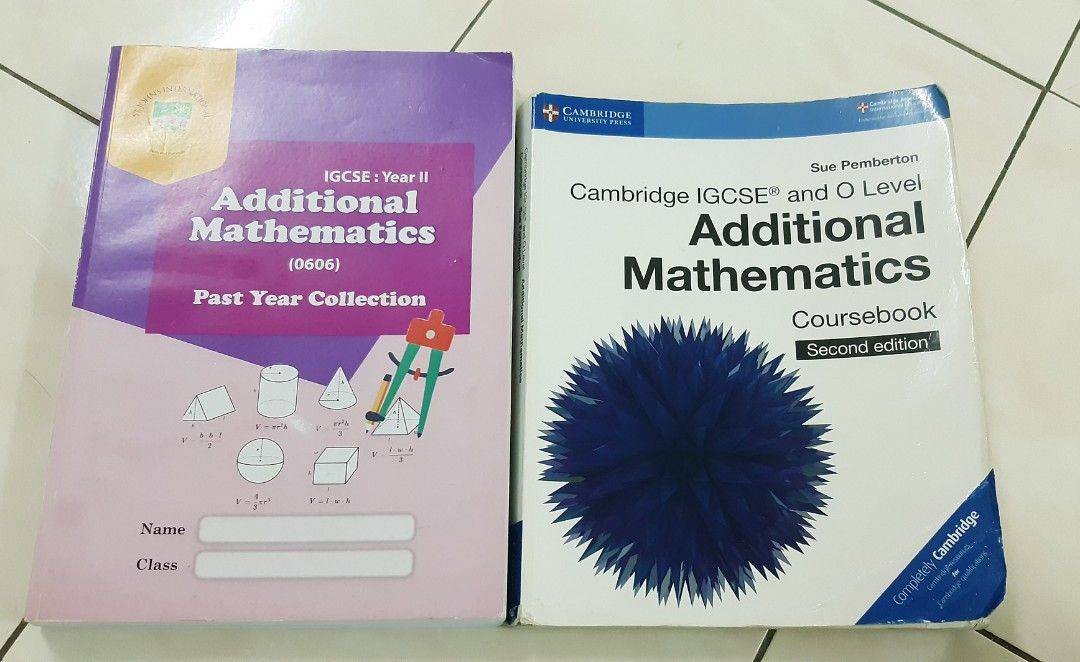 Igcse Additional Math Coursebook With Past Year Papers Hobbies And Toys Books And Magazines