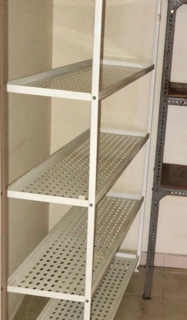 **last piece**Ikea 4 tier white metal rack (H160cm x W120cm x D30cm ...