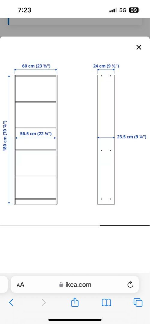 IKEA finnby scantek Billy detolf book rack besta kallax lack fjallbo ...