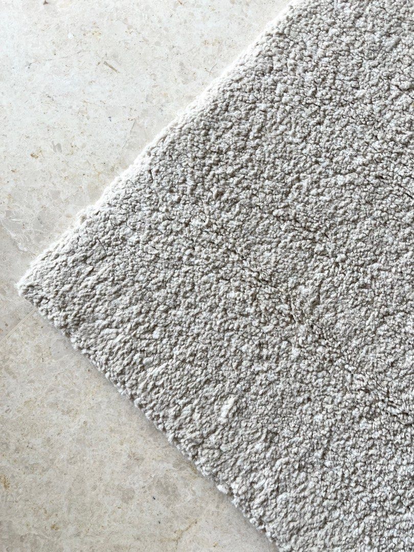 IKEA LANGSTED Rug, low pile, Beige, 133x195 cm (7kg), Furniture & Home ...